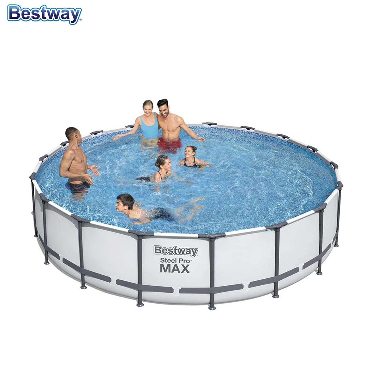 BESTWAY ROUND FRAME POOL SET 56462(5.49*1.22M) – Al Nasser